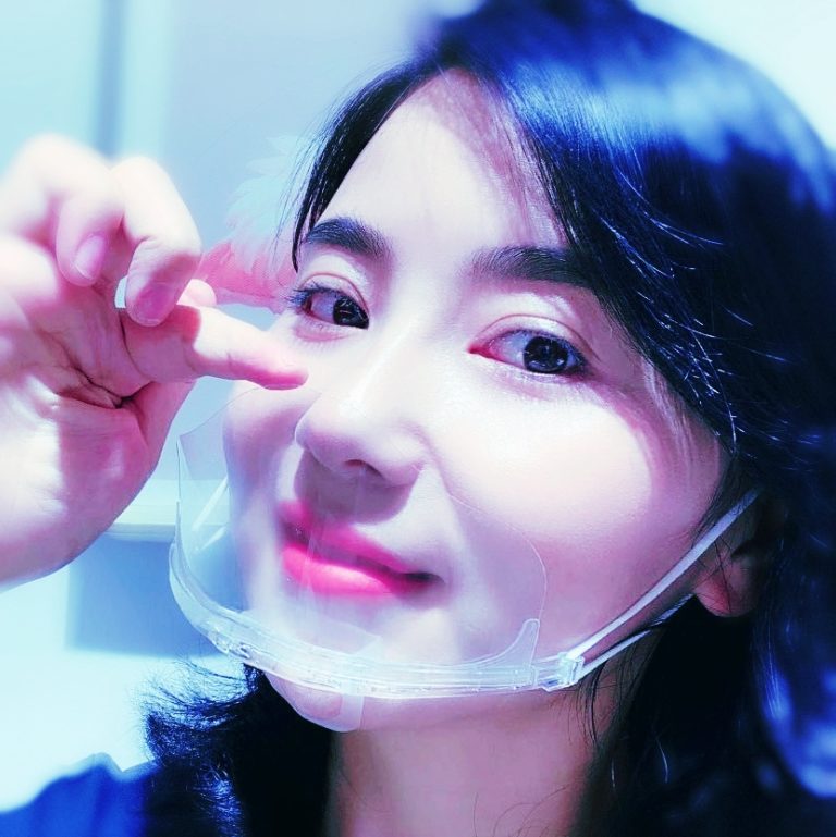 Chin Up Transparent Clear Face Mask (Anti Fog, Extra Nose Coverage ...